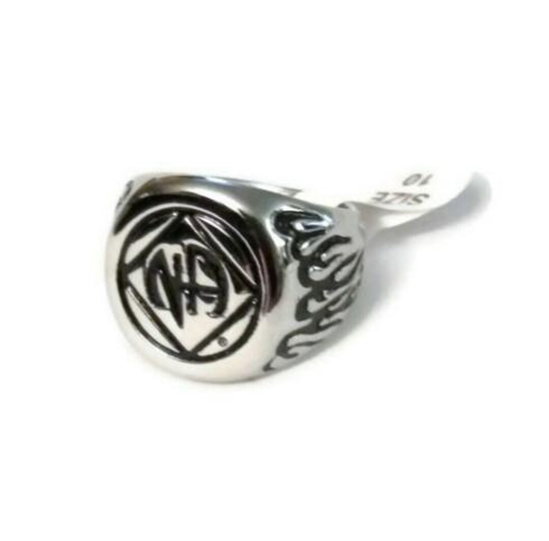 Men's NA Stainless Steel Flame Signet Narcotics Anonymous Ring - 12 ...