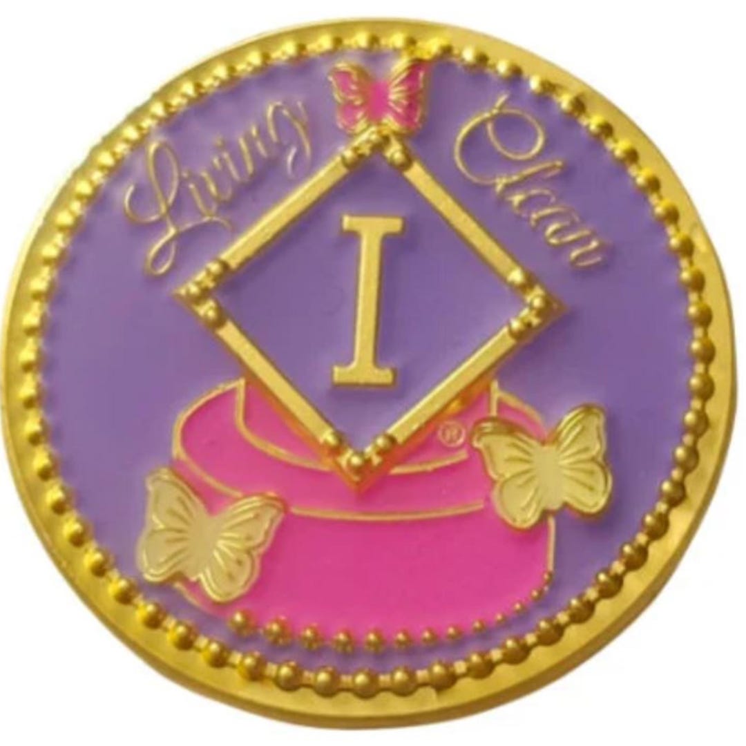 NA Butterfly Purple/pink Anniversary Cake Medallion (1-20 Years) 12 ...