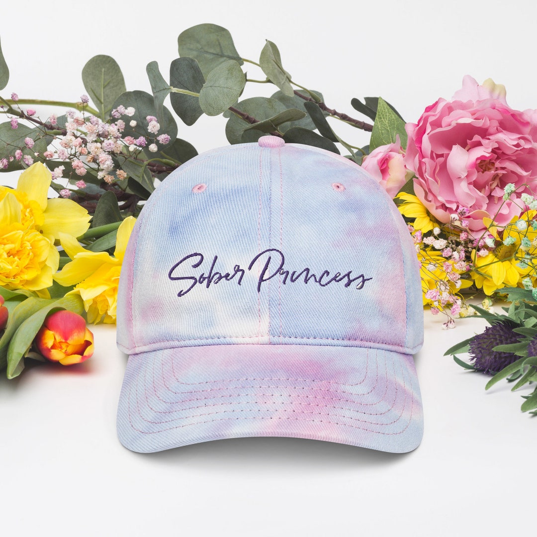 Sober Princess Embroidered Pink & Purple Recovery Sober Tie Dye Hat - Etsy