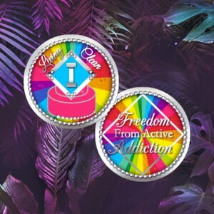 NA Cake Anniversary Living Clean - Freedom From Addiction (1-20 Years ...