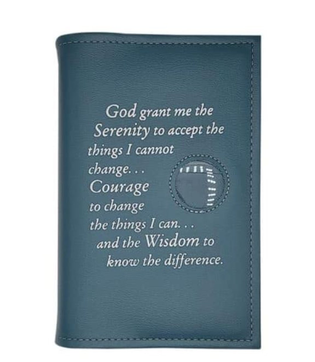 AA Single Book Cover for AA Softcovers W/serenity Prayer & Medallion ...