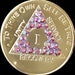 AA Medallion 24KT Gold Plated Coin Rose AB Crystals 1-50 Bling ...