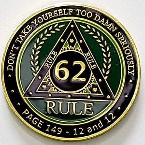 Rule 62 We Are Not A Glum Lot Affirmation Medallion - Don't Take ...