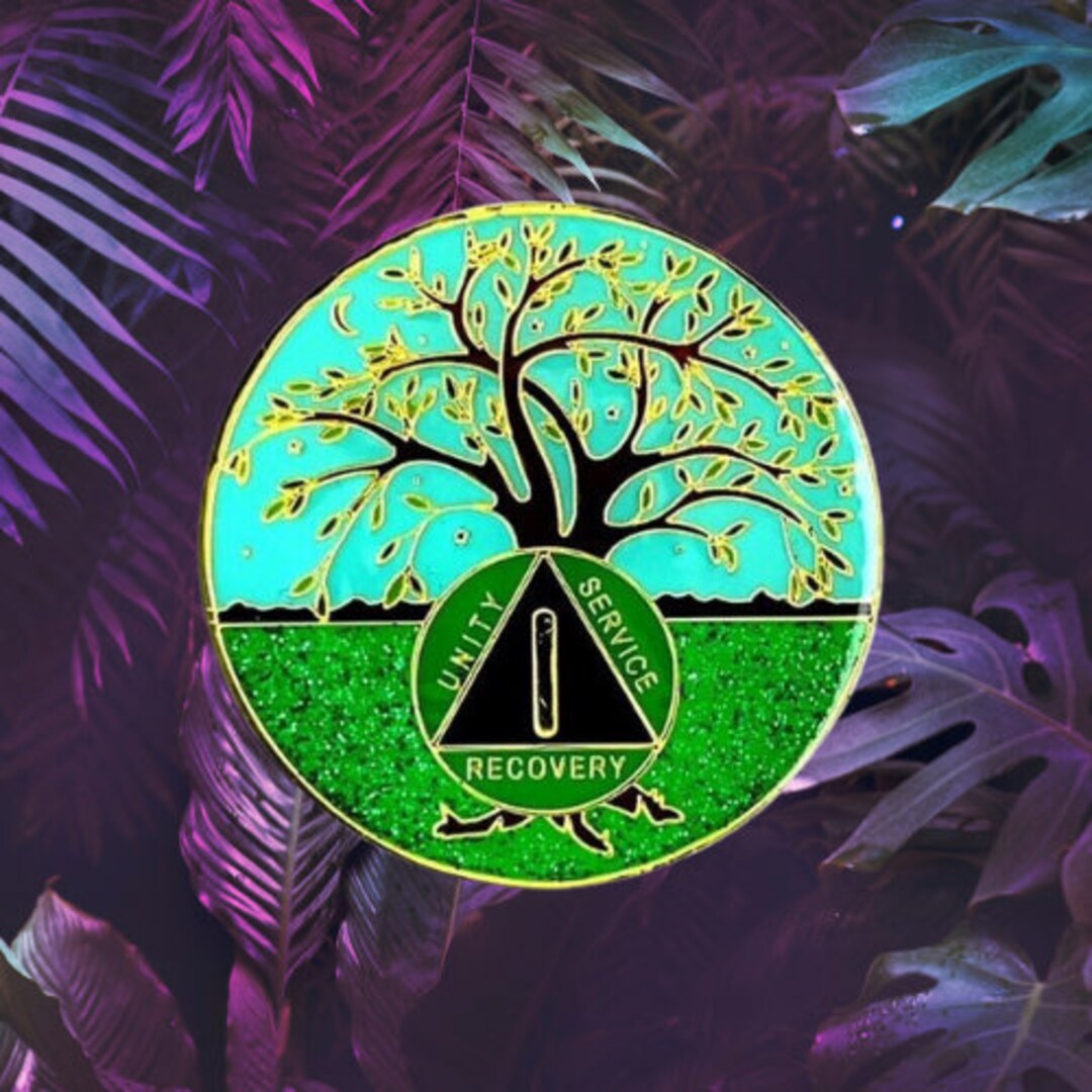 AA Tree of Life Specialty Recovery Medallion 1-70 Alcoholics Anonymous ...
