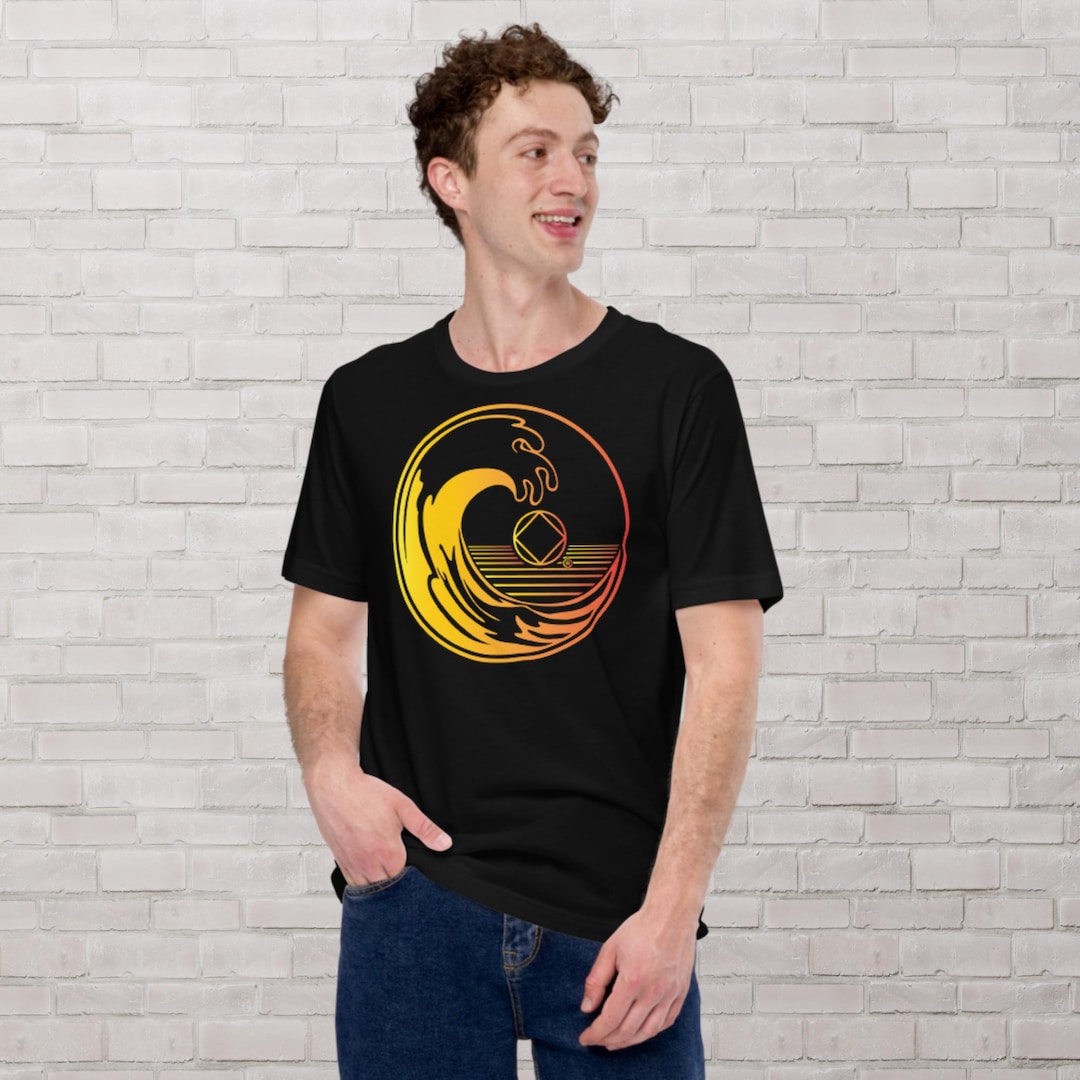 NA Wave Narcotics Anonymous Mens Recovery Unisex T-shirt - 12 Step NA ...