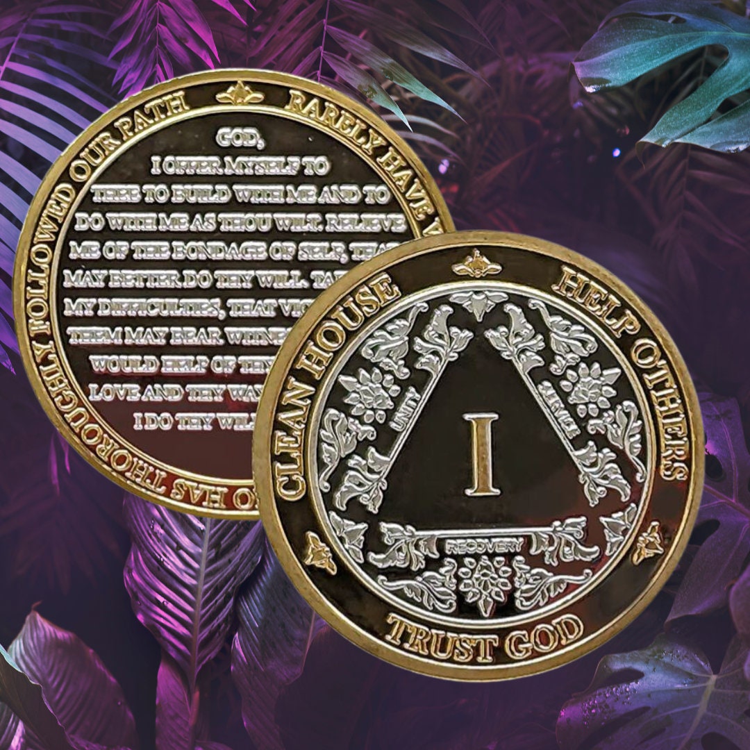 Unique New Sterling Silver / 24k Gold Plated AA Anniversary Medallion ...
