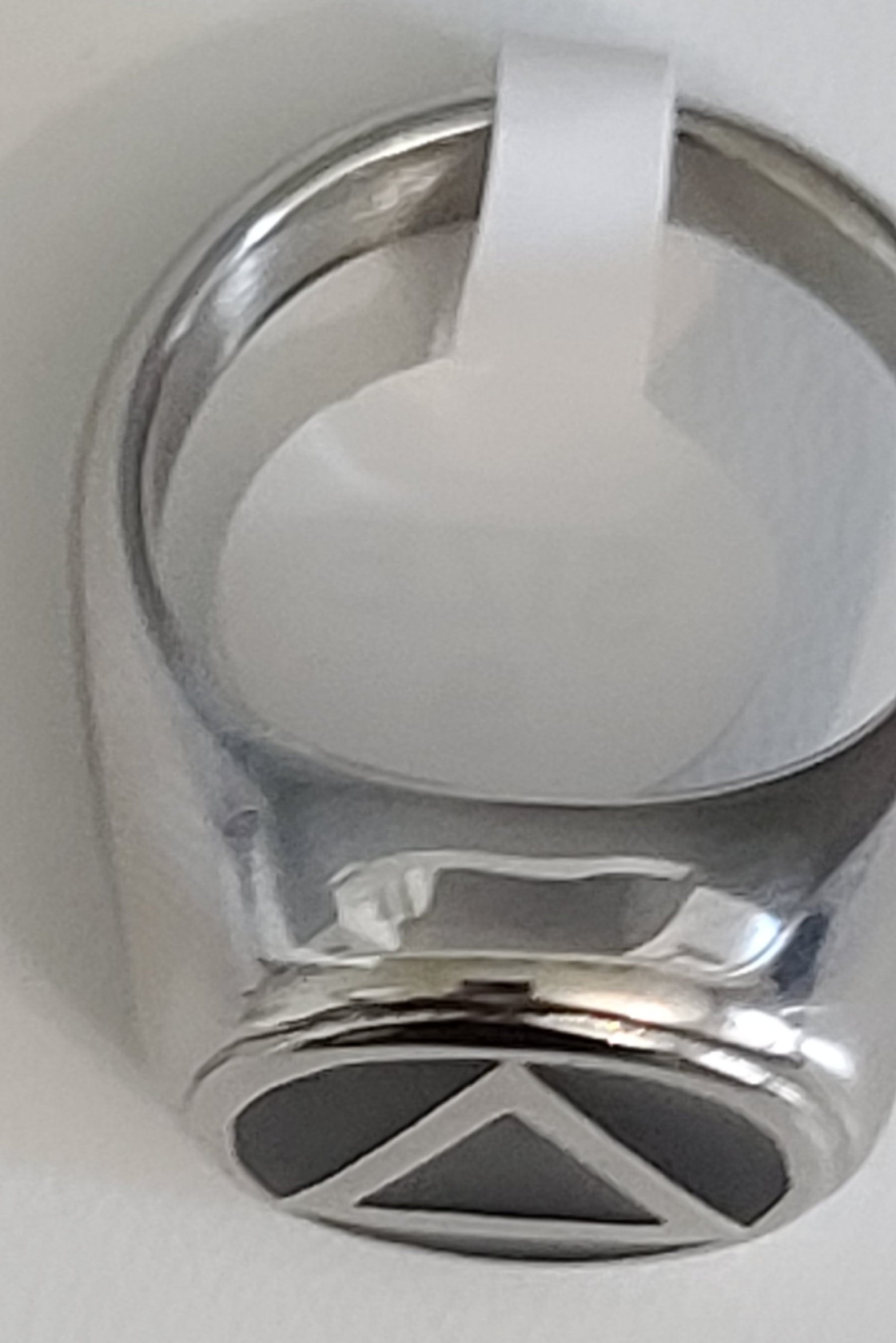 Stainless Steel AA Recovery Ring With Alcoholics Anonymous - Etsy