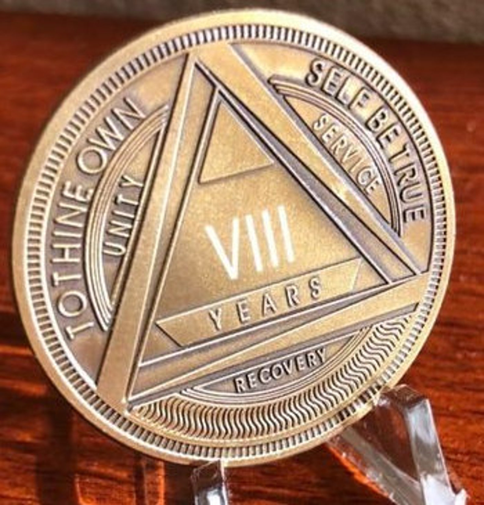 AA Specialty Bronze Yearly Medallion 1 50 Years Alcoholics - Etsy