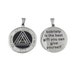 Stainless Steel Engraved AA Pendant Necklace D10015 12 Step Gifts for ...