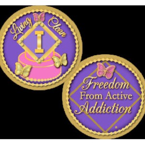 NA Butterfly Purple/pink Anniversary Cake Medallion (1-20 Years) 12 ...