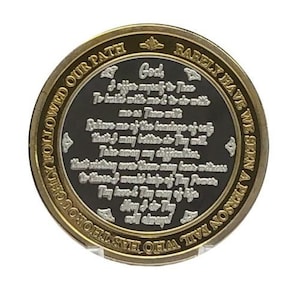 Unique New Sterling Silver / 24k Gold Plated AA Anniversary Medallion ...