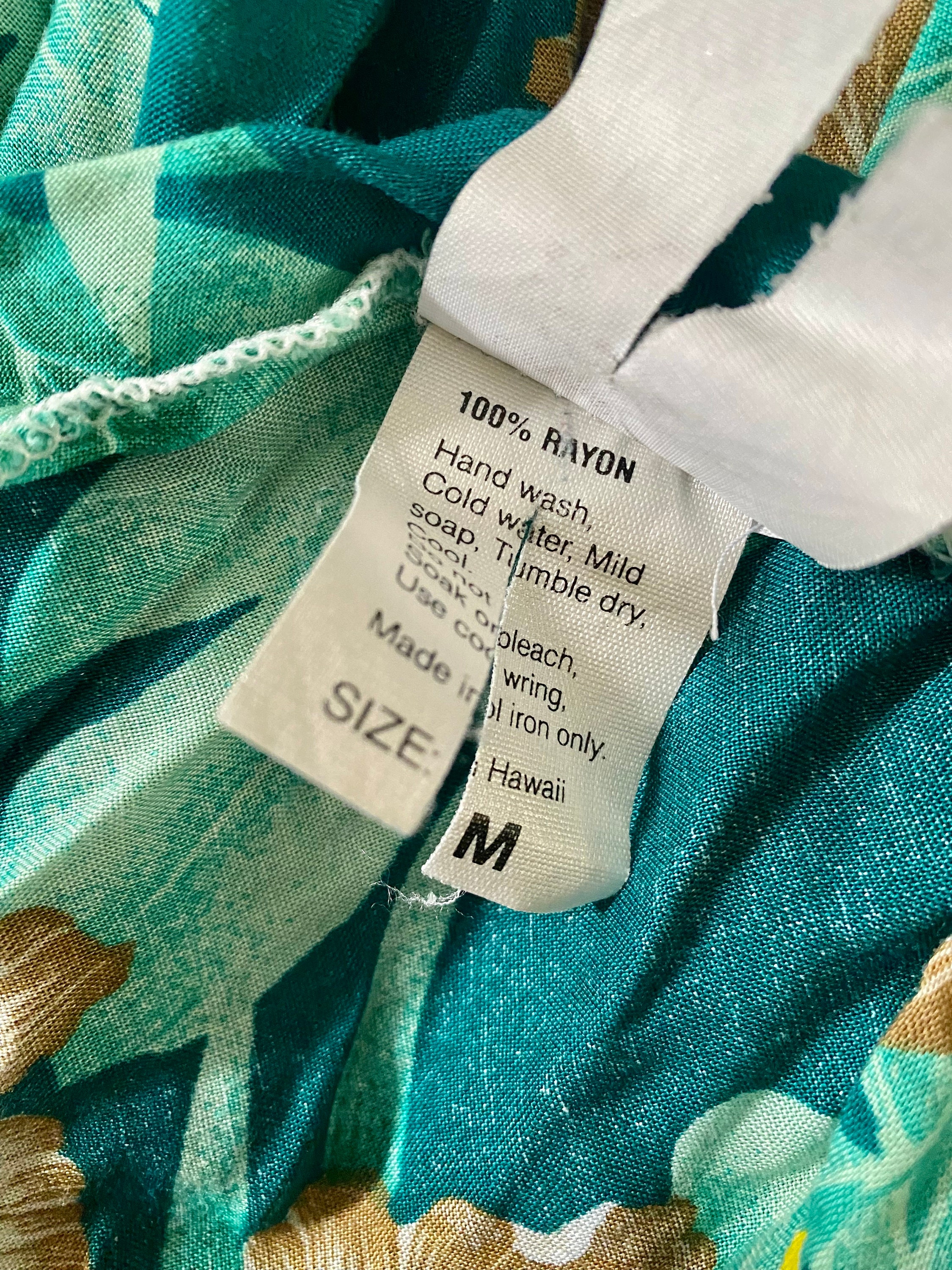 Vintage 1980s Royal Creations Made in Hawaii Midi Tropical Palm and ...