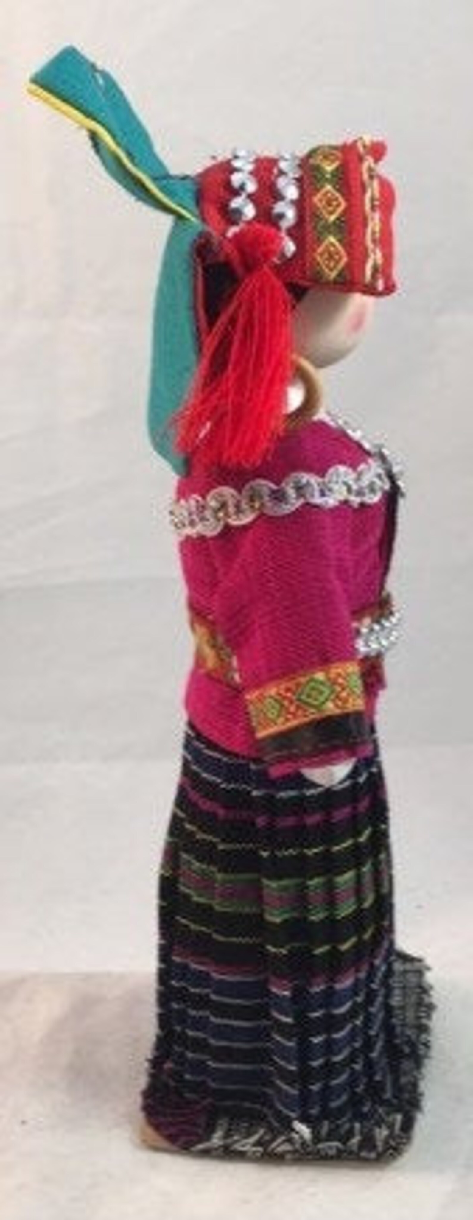 Handmade Hmong Doll in Traditional Dress Labelled the Yi. Free Domestic ...