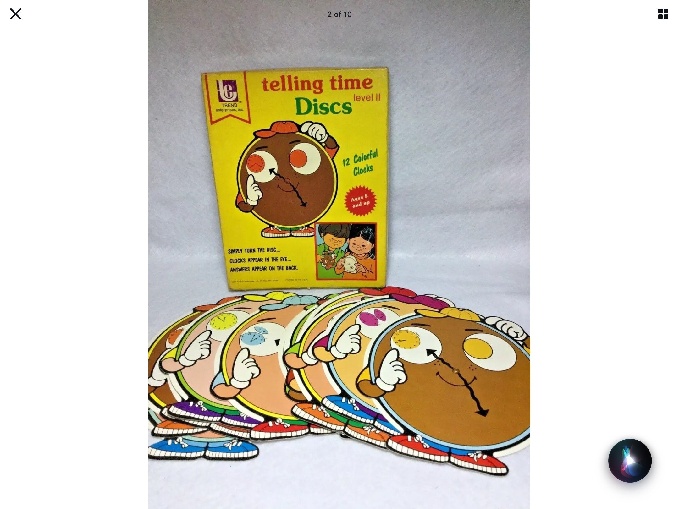 Vintage School Flash Cards Telling Time Clocks Level II 1977 Trend ...