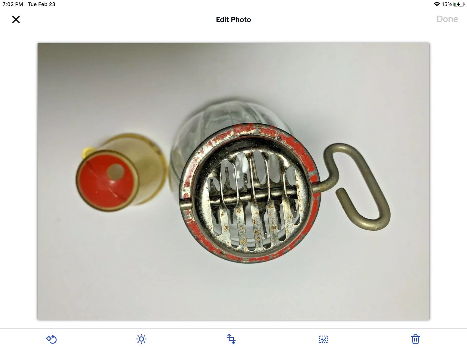 Vintage Nut Spice Grinder Glass Jar 8 H Key Turn Measuring Cap Peanuts ...