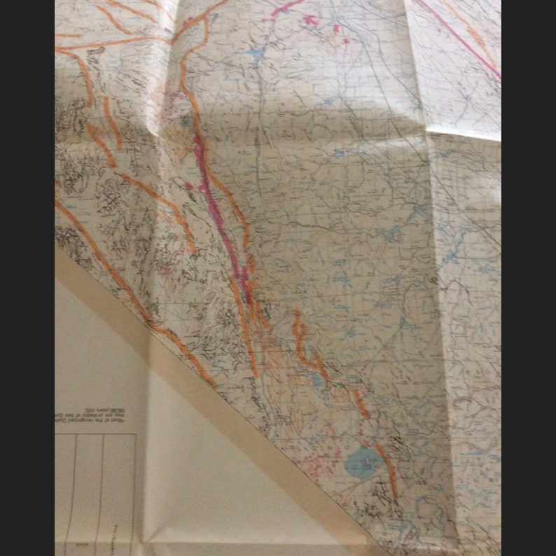 Fault Map of California Volcanoes Thermal Springs Thermal Wells 1975 60 ...