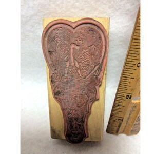 Vintage MOMR Museum of Modern Rubber Stamp Fan Cupid Heart - Etsy