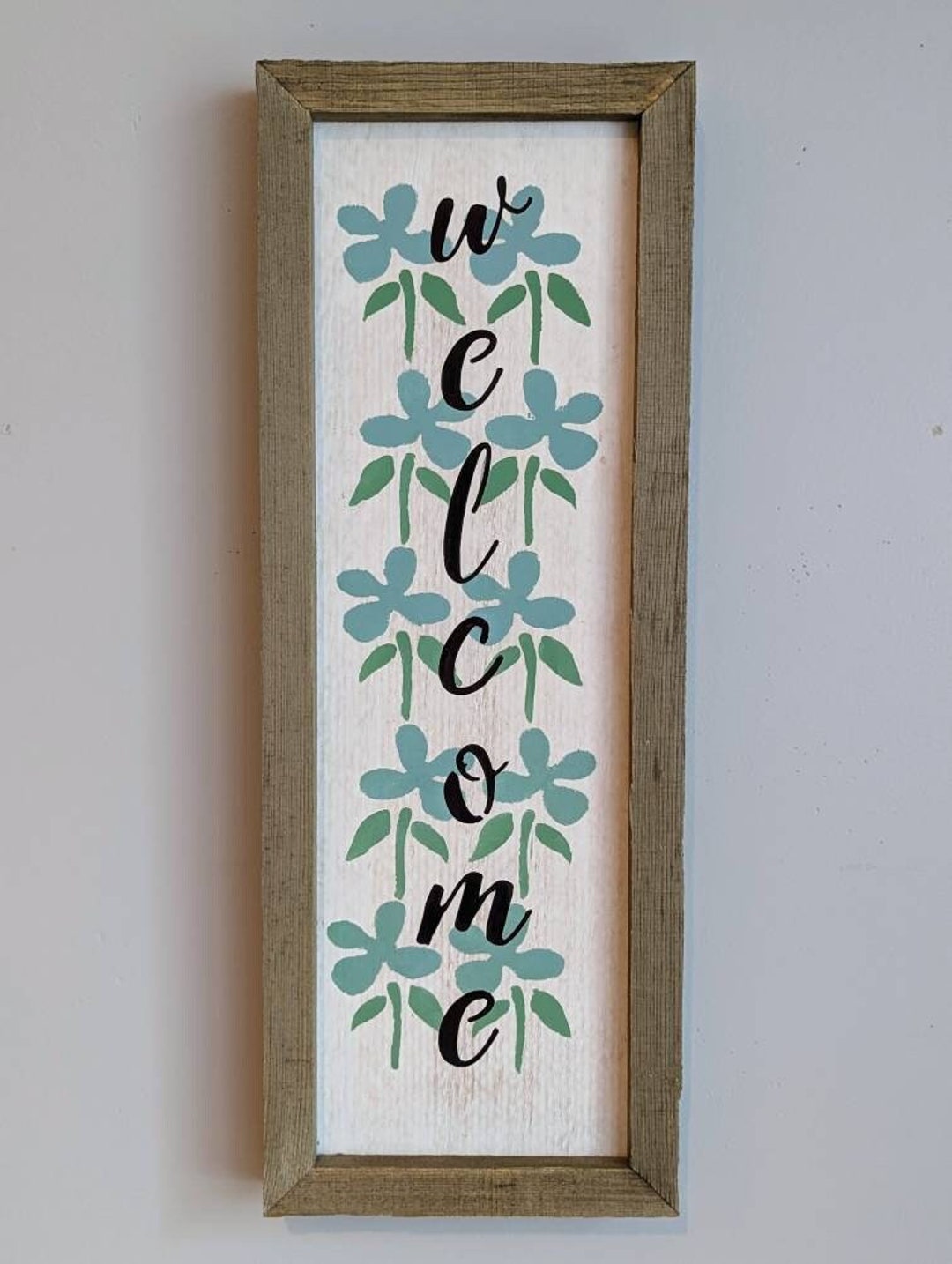 Hanging 'welcome' Wood Sign - Etsy