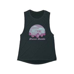 Bronco Baddie Women's Flowy Scoop Muscle Tank - Etsy