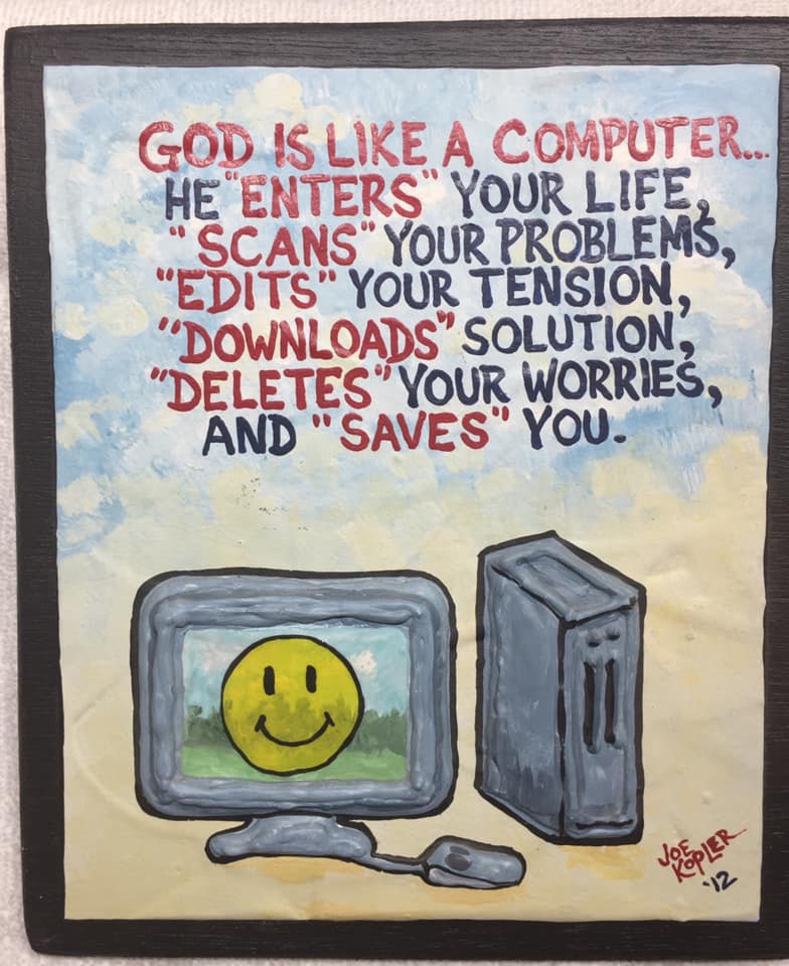 36 GOD is like a Computer | Etsy