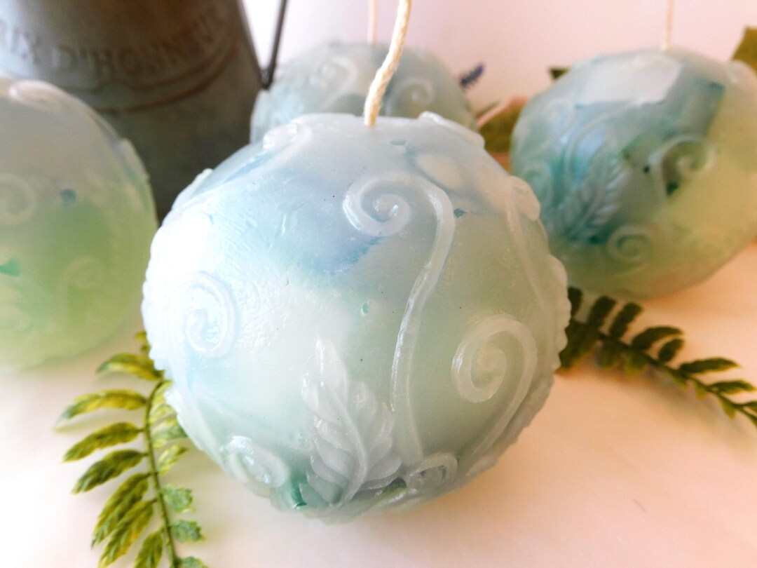 Rustic Fern Embossed Fraser Fir Scented Round Pillar Candle - Etsy