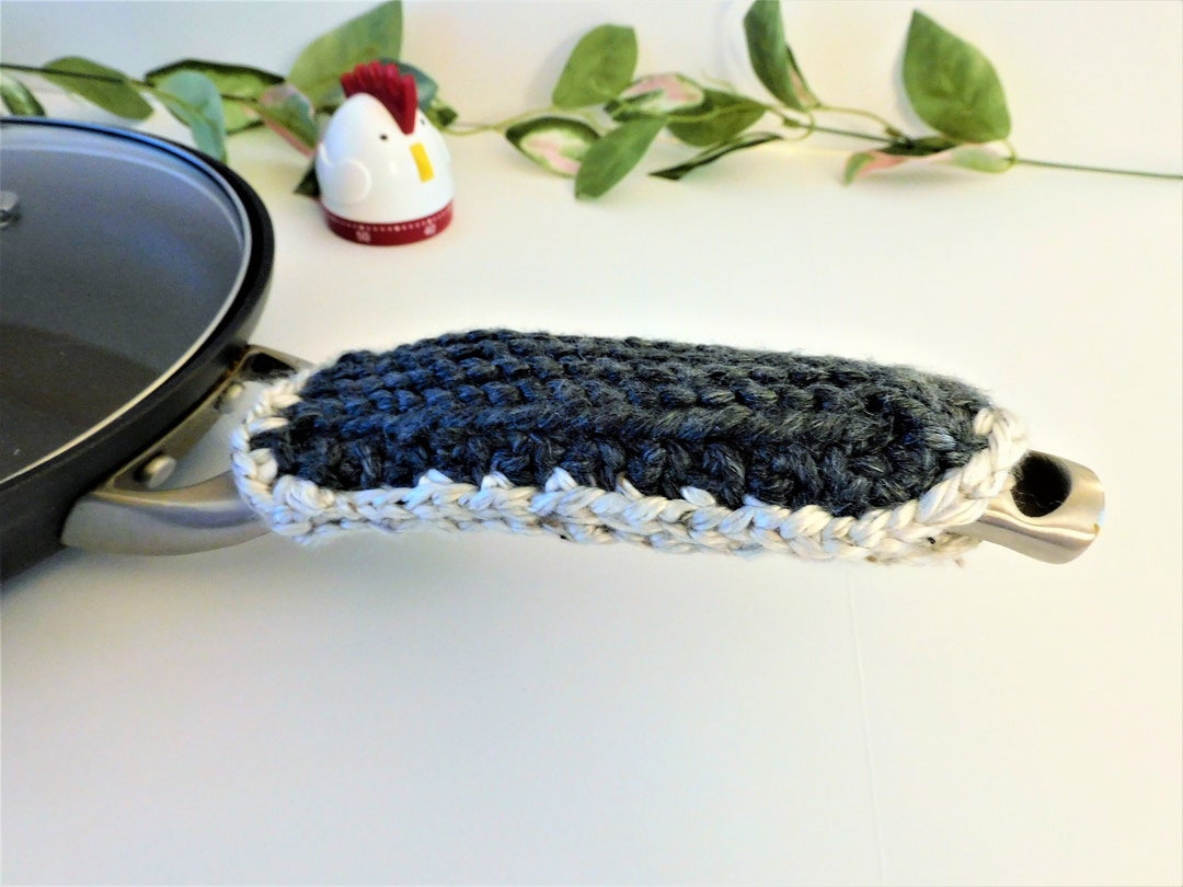 Knitted Cast Iron Pan Handle Cover - Etsy