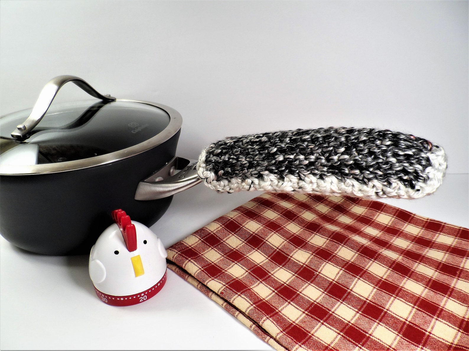 Knitted Cast Iron Pan Handle Cover | Etsy