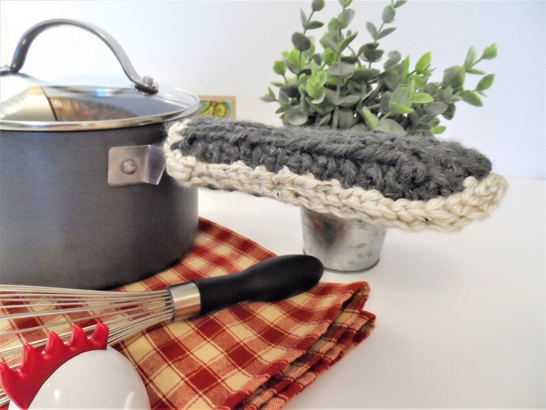 Knitted Cast Iron Pan Handle Cover | Etsy