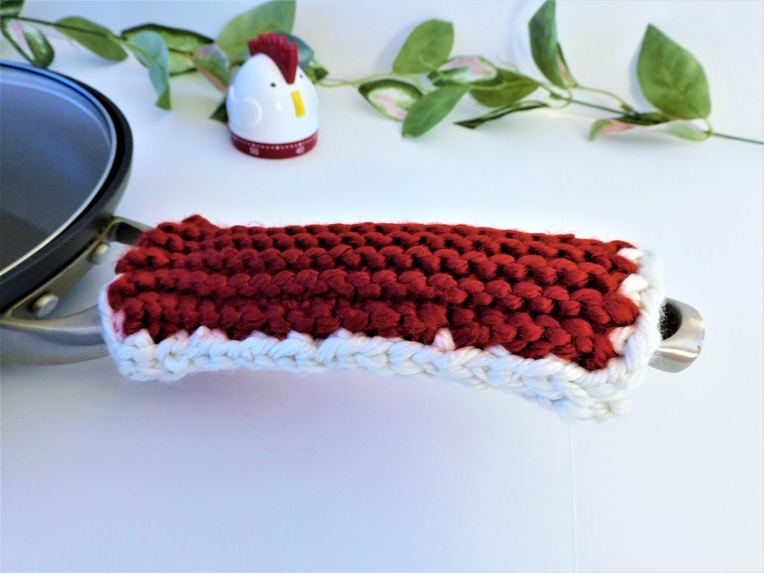 Knitted Cast Iron Pan Handle Cover - Etsy