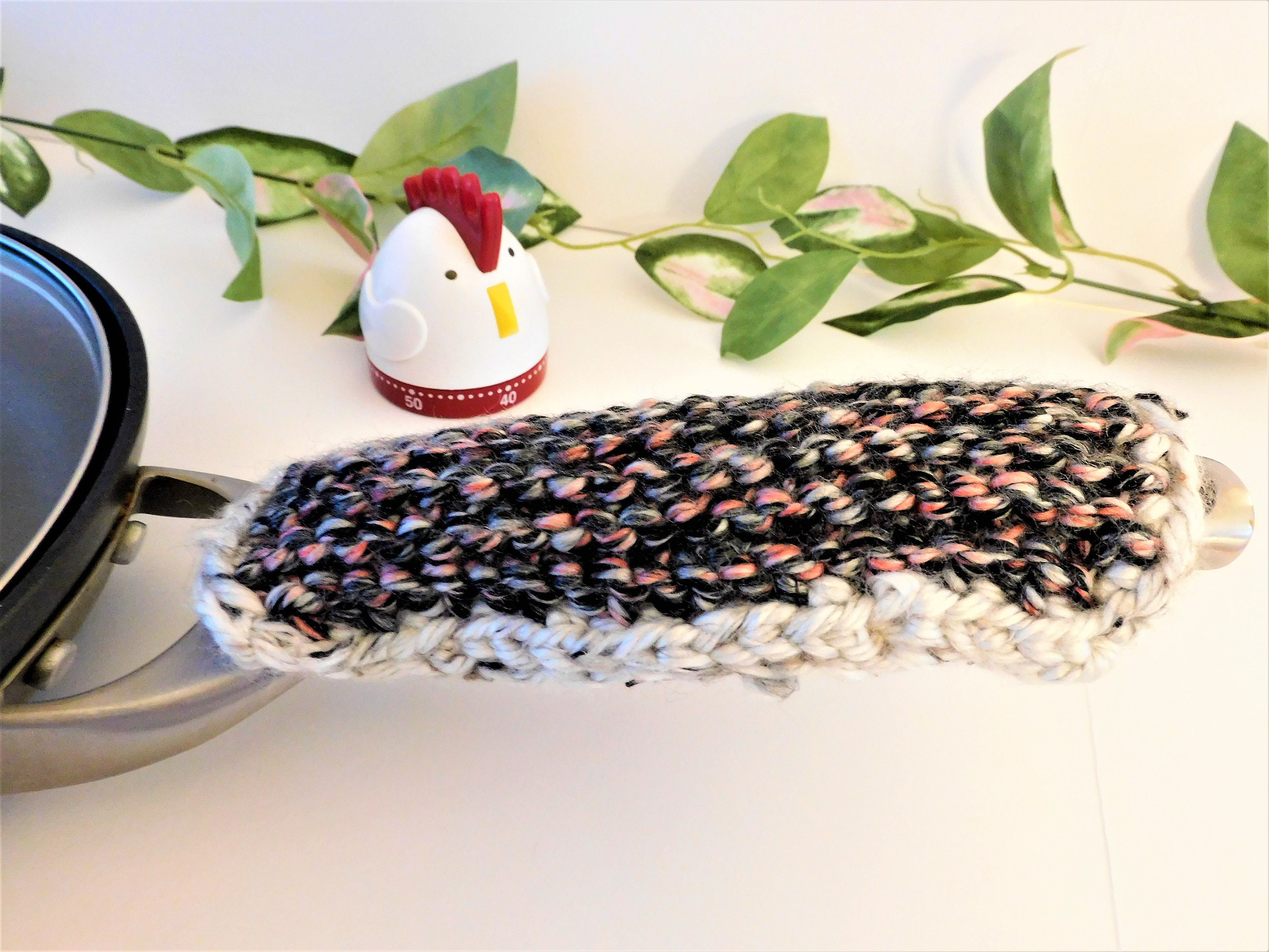 Knitted Cast Iron Pan Handle Cover - Etsy