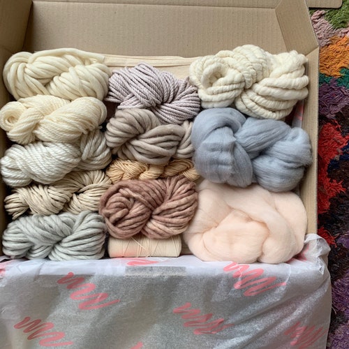 Seashell Yarn and Fibre Pack for Weaving - Etsy