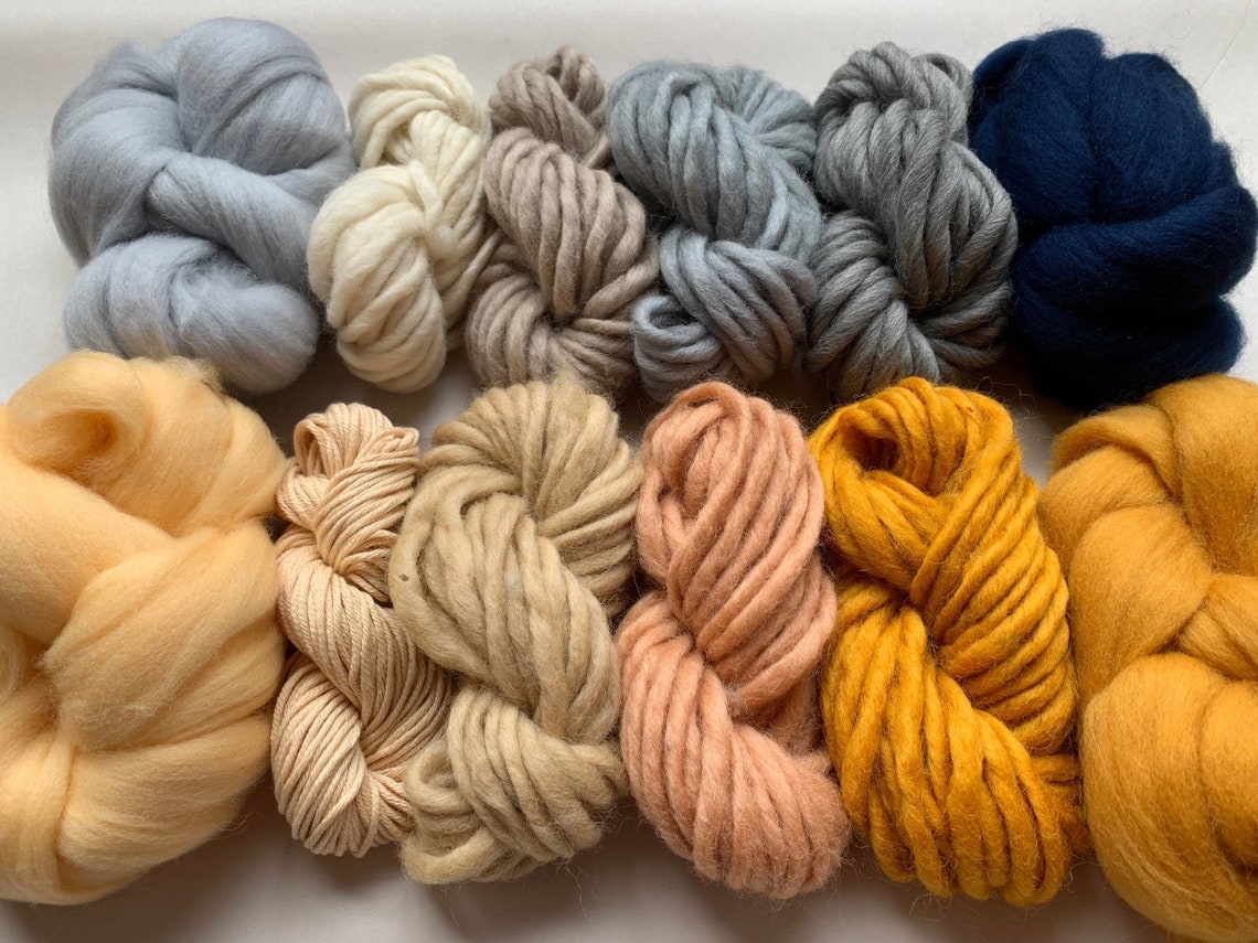 Seashell Yarn and Fibre Pack for Weaving - Etsy