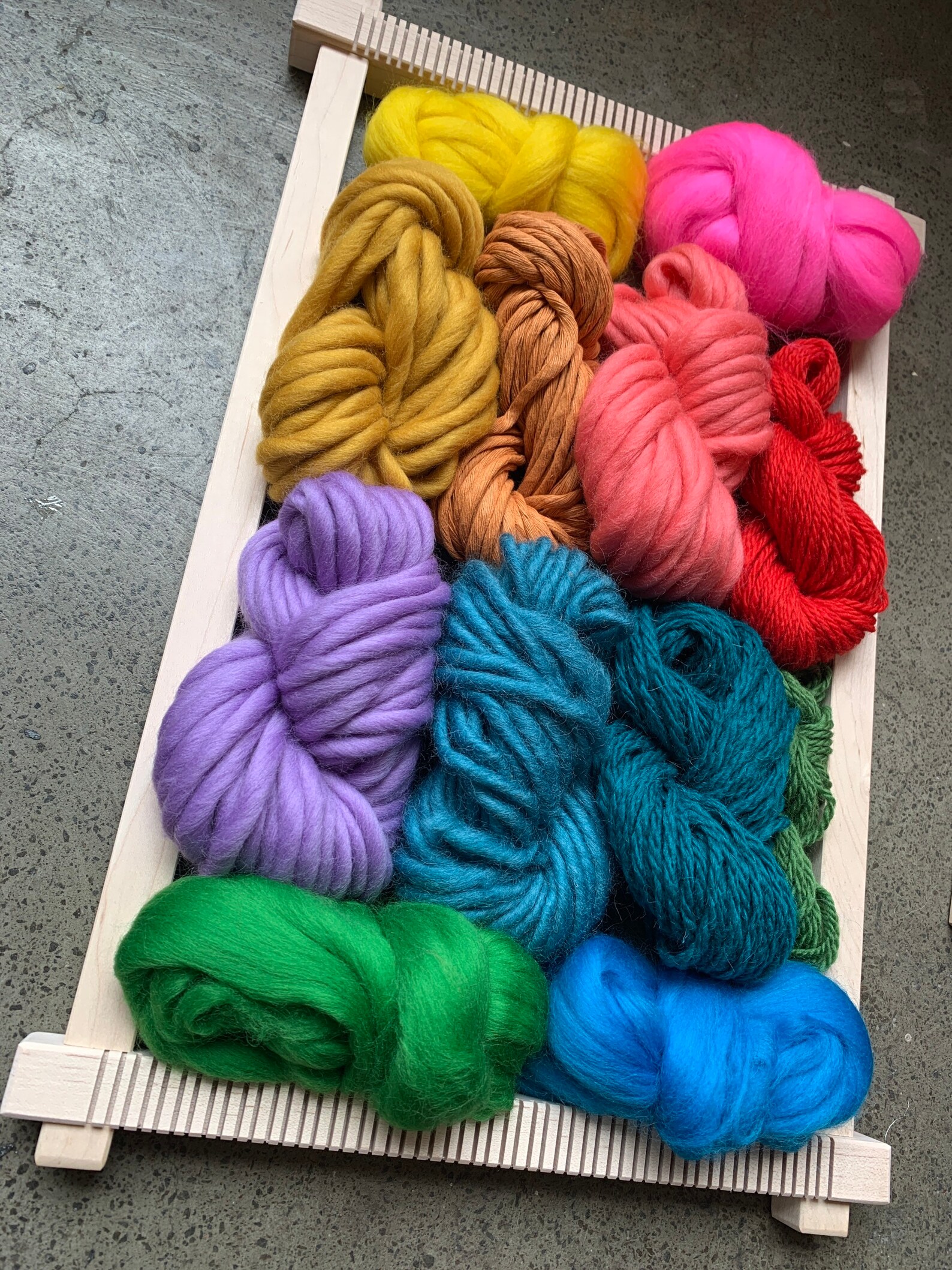 Bright Yarn and Fibre Pack for Weaving - Etsy Canada