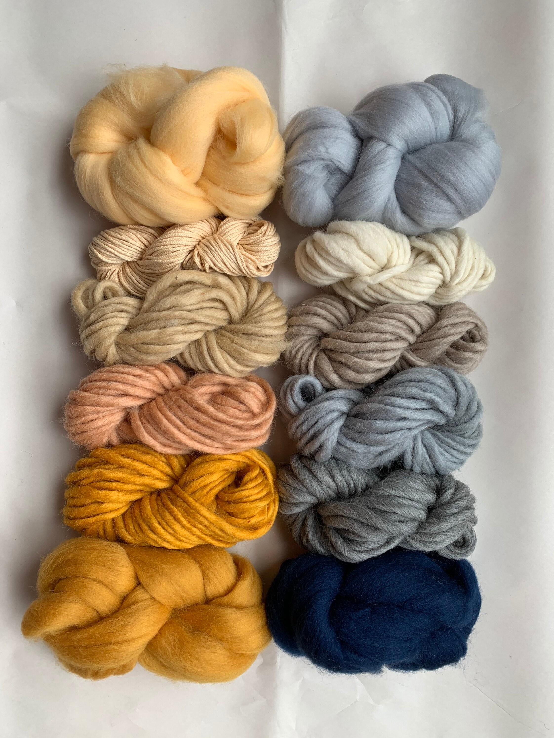 Seashell Yarn and Fibre Pack for Weaving - Etsy