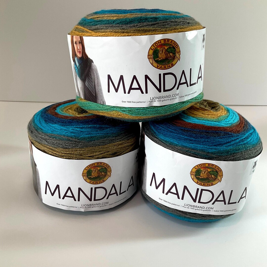 Mandala Yarn by Lion Brand, Spinx Color #216, DK #3 Weight, New Unused ...
