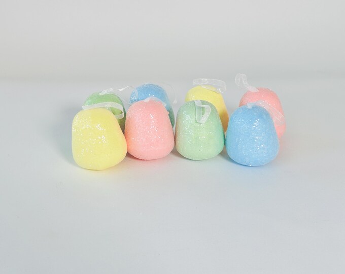 Glittered Pastel Gumdrop Ornaments 5/8 Inch Set of 6 - Etsy
