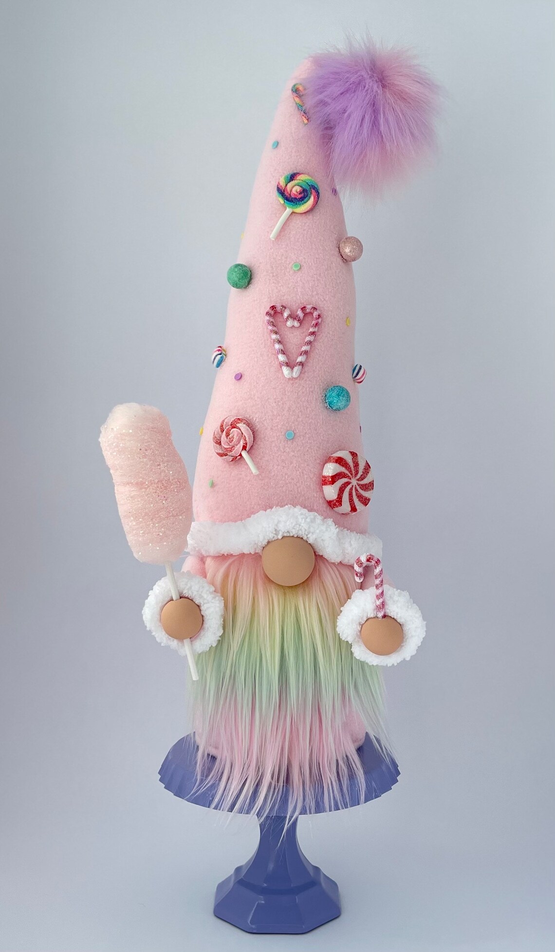 Candy Land Gnome Christmas Gnome Pink Gnome Gnome - Etsy