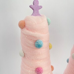 Cotton Candy Gumdrop Christmas Trees, Candy Land Trees, Pink Christmas ...