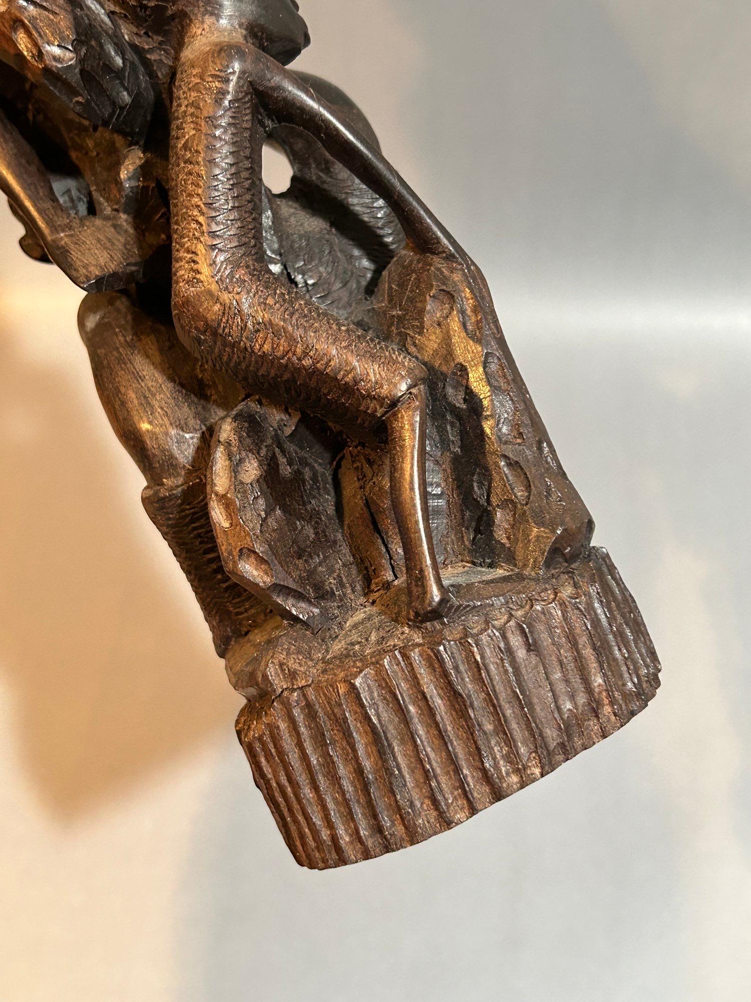 Vintage Makonde Tree of Life Sculpture – 14” Hand-carved African Ebony ...