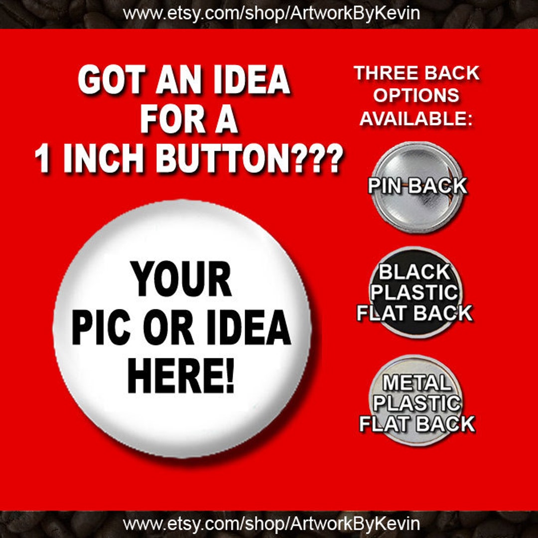 60 Custom Personalized Button Set - Wholesale Pricing - Etsy