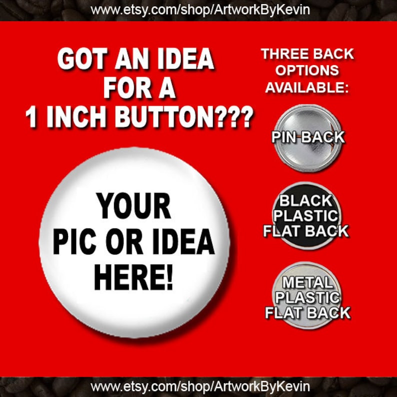 60 Custom Personalized Button Set - Wholesale Pricing - Etsy