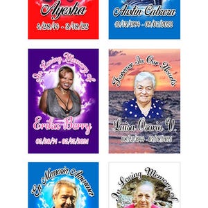 In Loving Memory of Rest in Peace 2 Inch Photo Keychains Picture Key ...