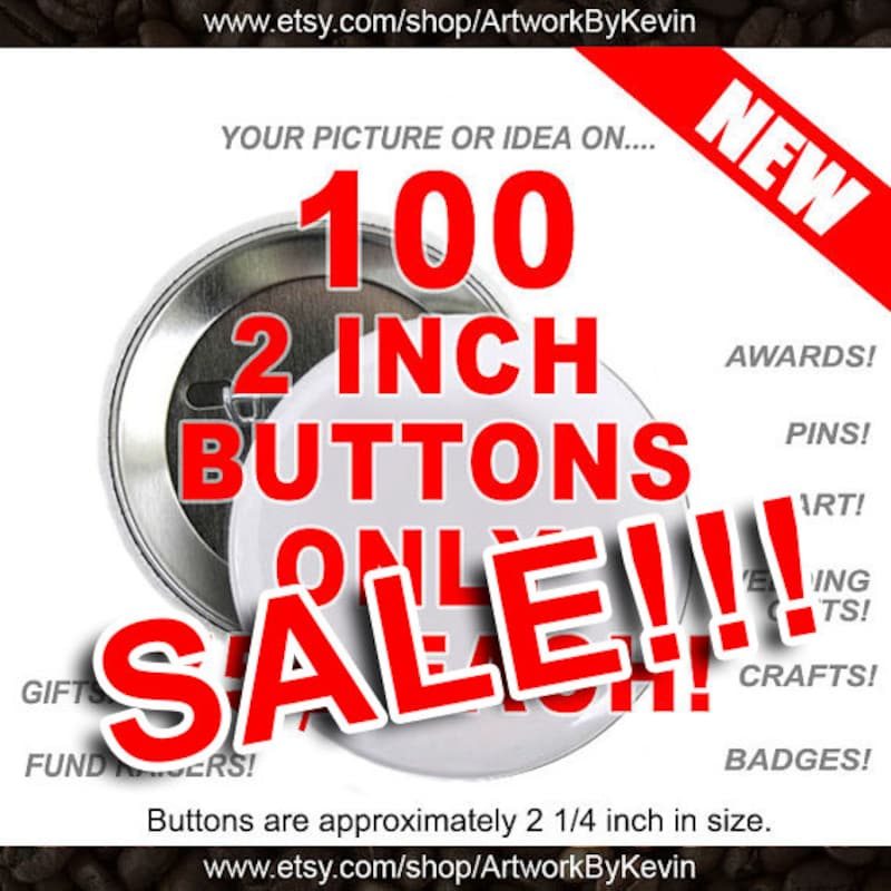 Craft Buttons 2inch - Etsy