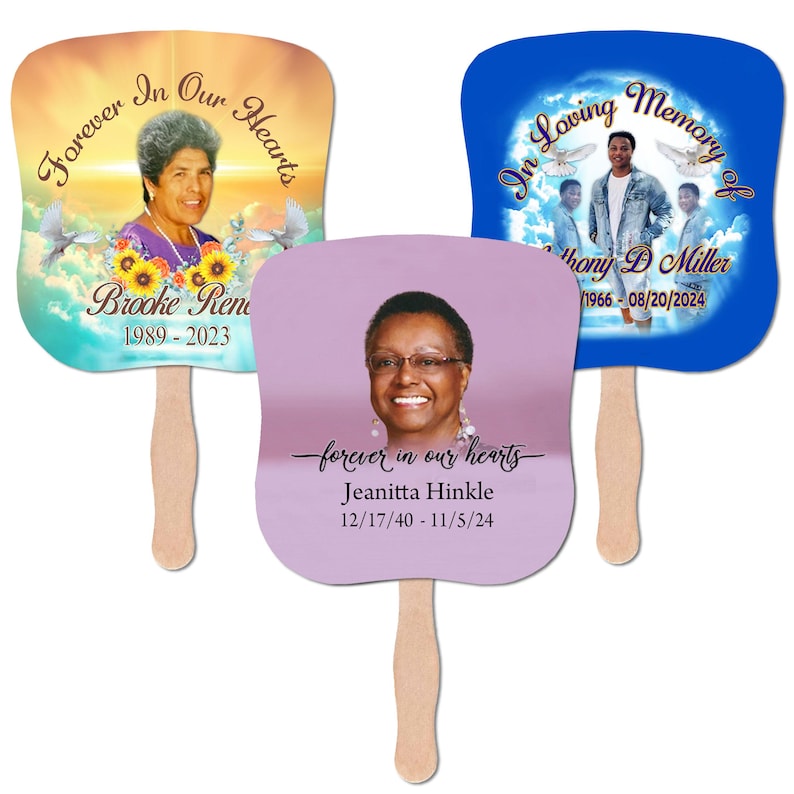 Custom Church Fans - Personalized to What You Want. 1 Side Only Print ...