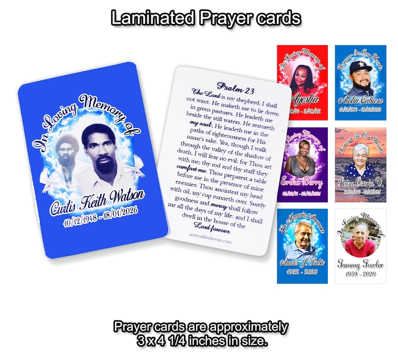 Laminated Prayer Cards - Etsy