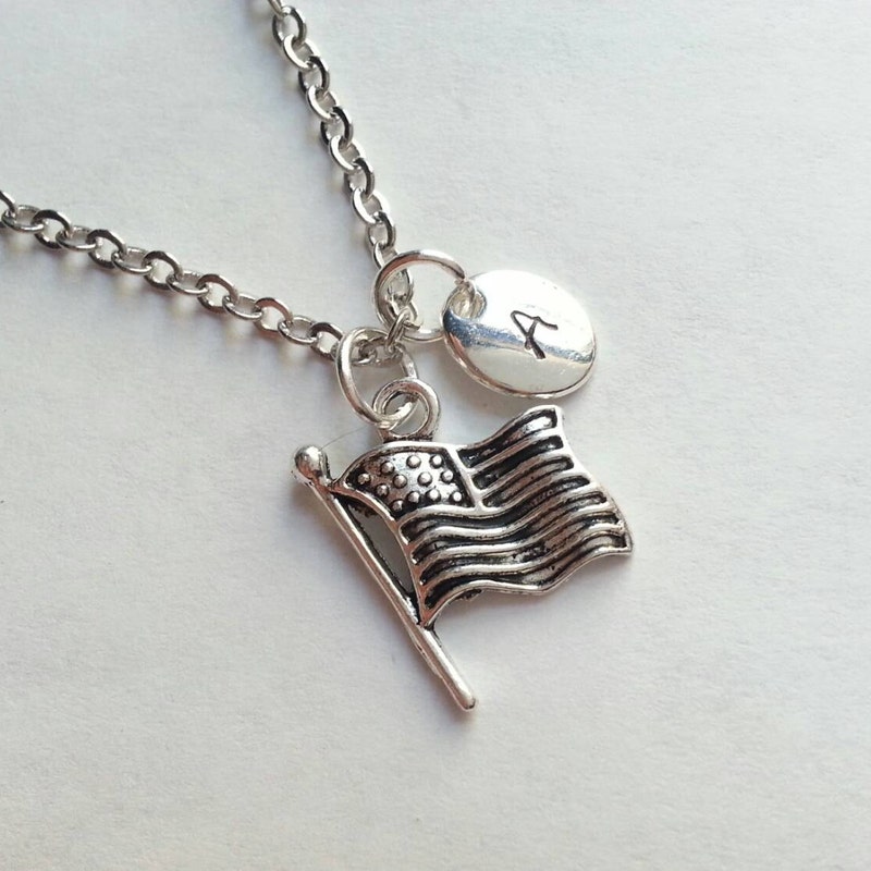 Us Flag Necklace - Etsy