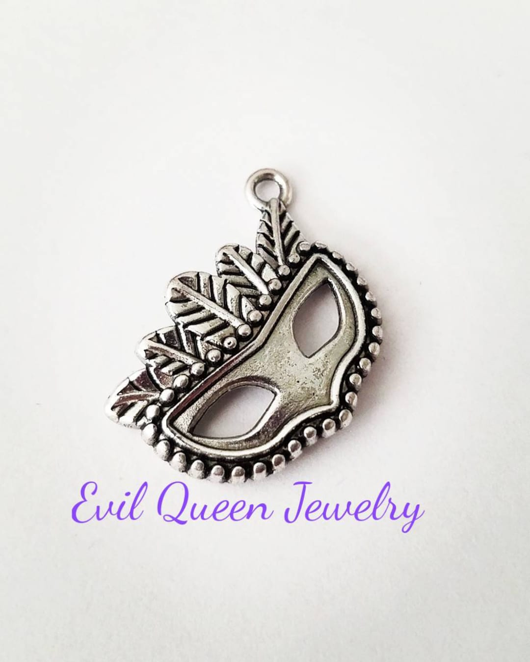 10, 20, or 50 Antique Silver Mask Charms, Masquerade Ball Pendant ...