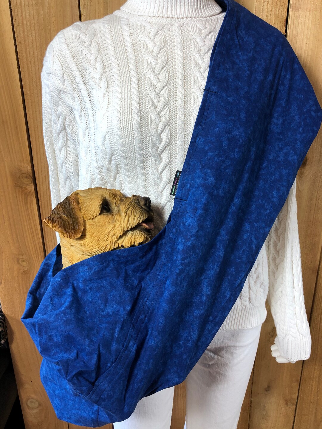 Pet Carrier, Pet Sling, Blue Molt, Pet Pouch, Handcrafted, Dog Carrier ...