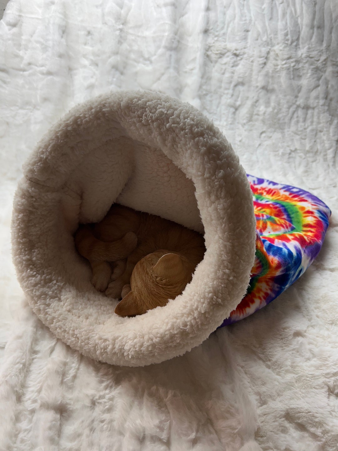 Pet Bed, Snuggle Den, Tie Die, Multi Color, NEW FABRIC CHOICES ...