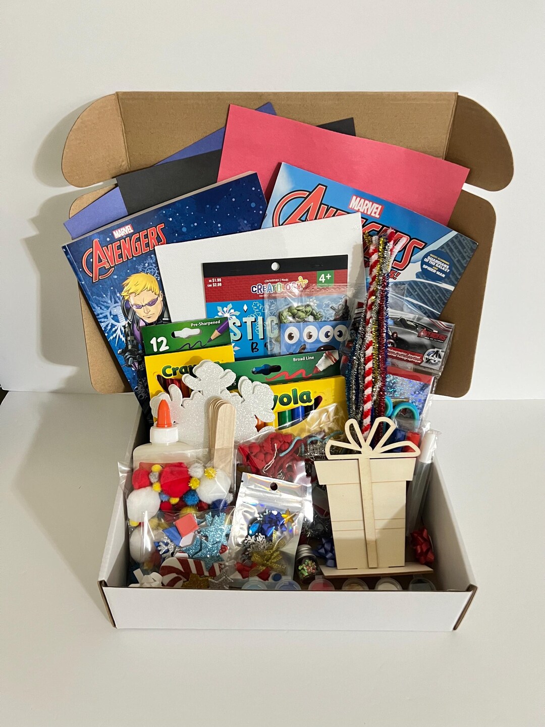 Holiday Craft Box for Kids Holiday Arts & Crafts Gift Set Activity Box ...